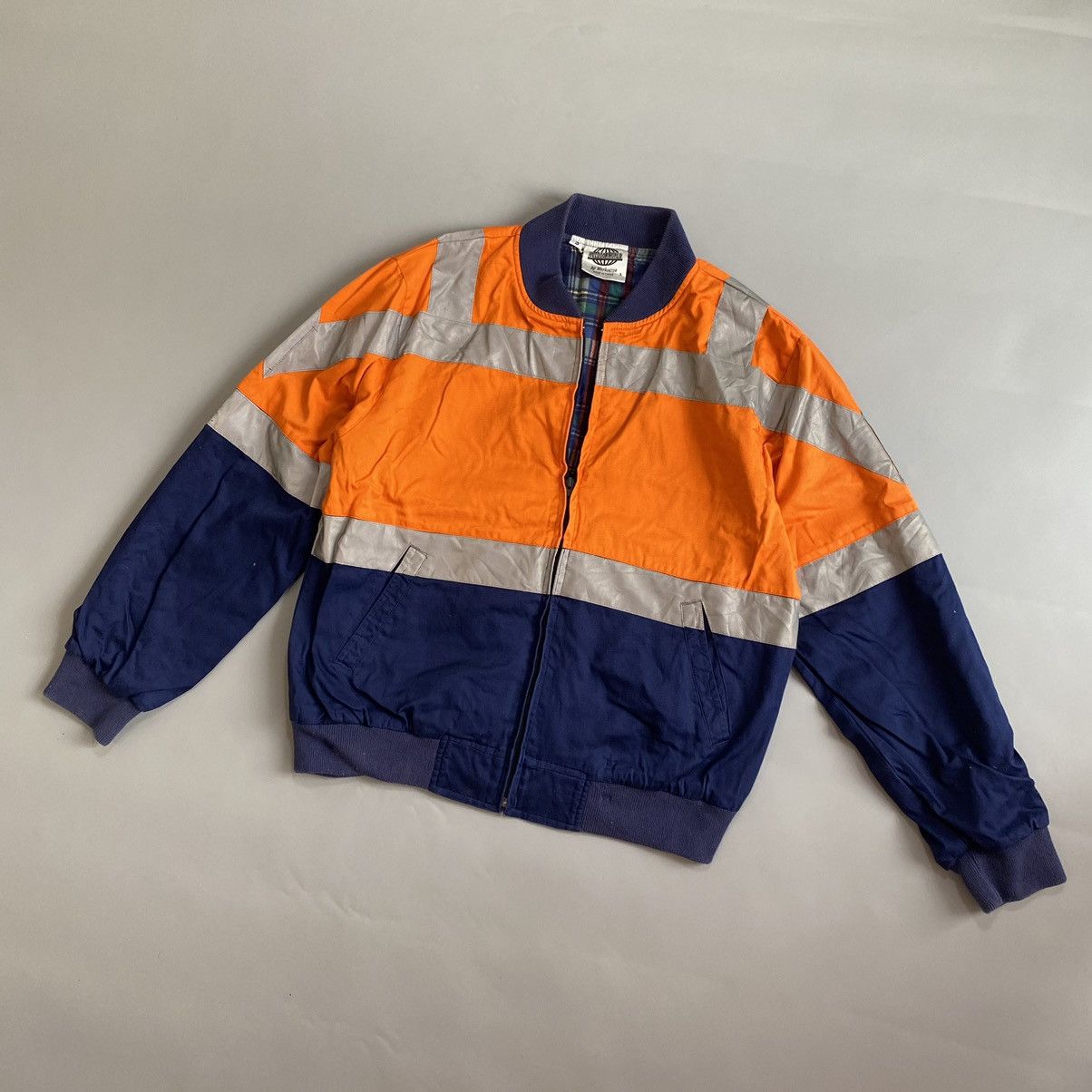 Avant Garde × Made In Usa × Vintage Vintage Reflective Work Bomber ...