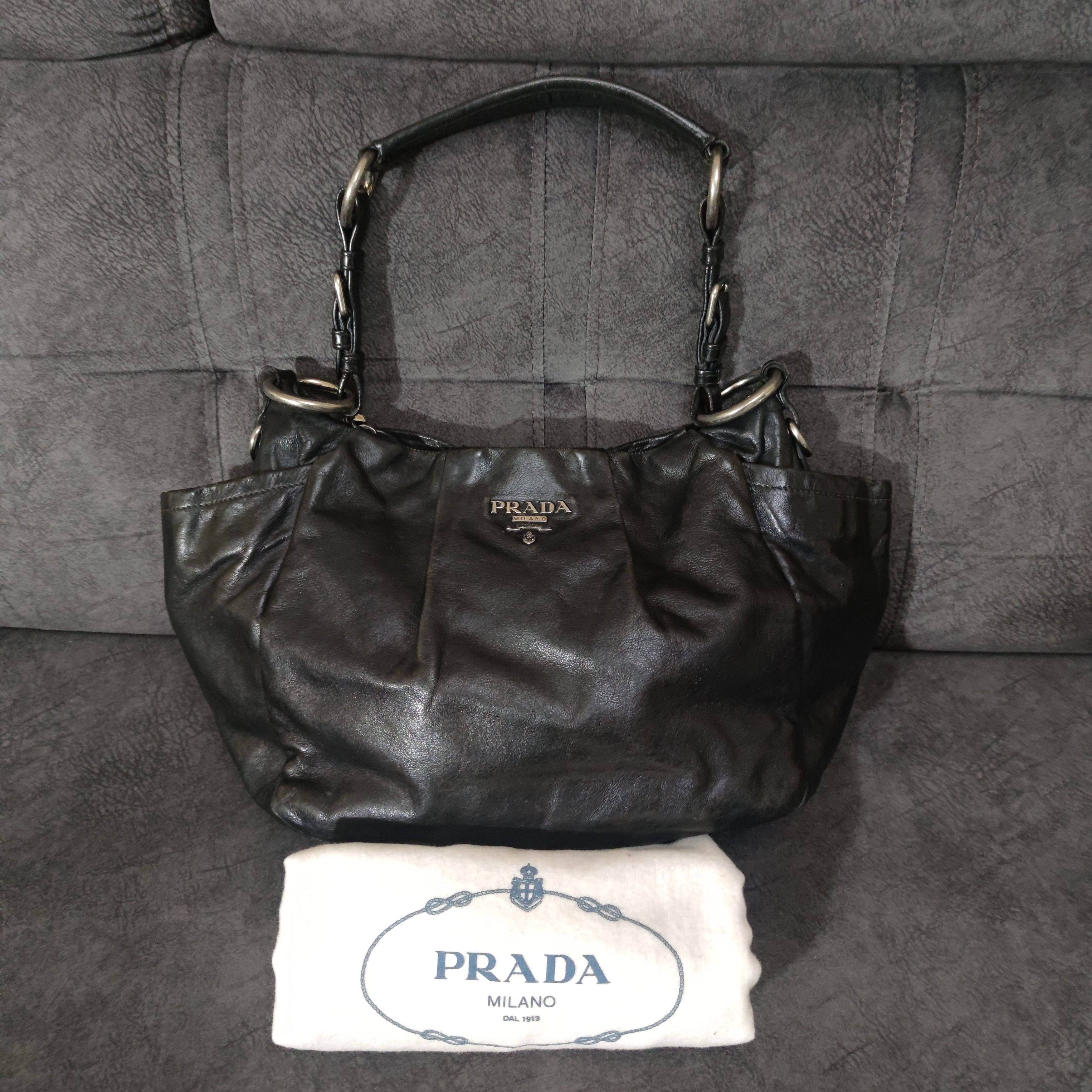 Prada Prada Pleated Side Pocket | Grailed