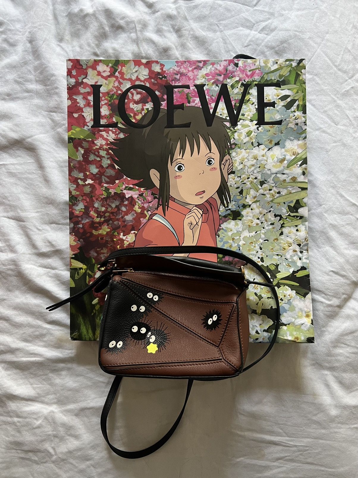 Loewe mini puzzle bag loewe x spirited away capsule collection | Grailed