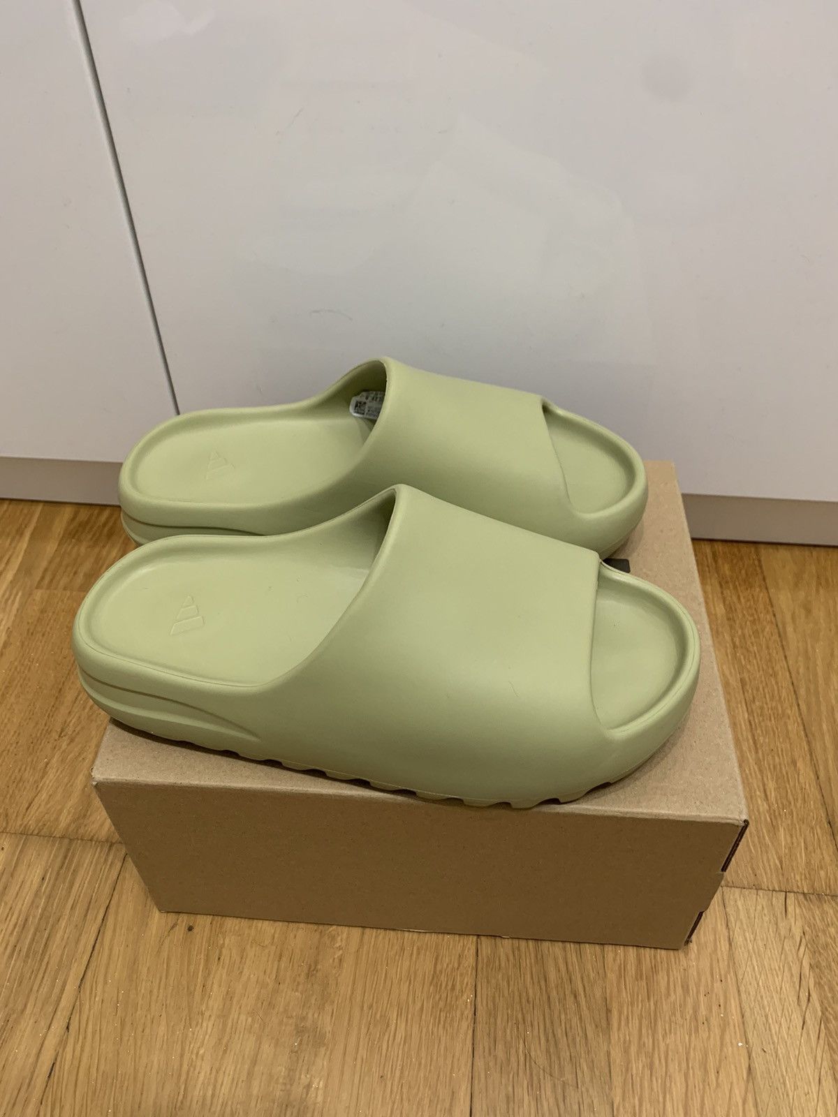 Adidas × Kanye West Yeezy Slides 'Resin' (2021) | Grailed
