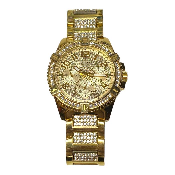 Guess Guess Mens Gold Multifunctional Stainless Steel Wrist Watch | Grailed