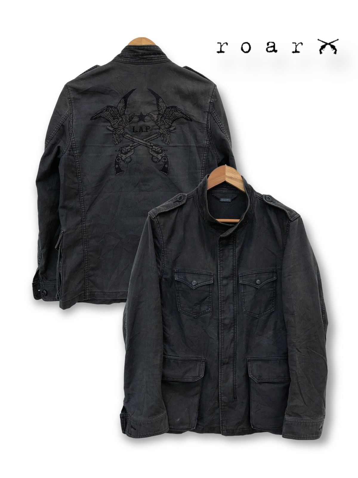 Roar × Vintage × roarguns 🔥Vtg Roar Japan Punk Style Denim Jacket ...