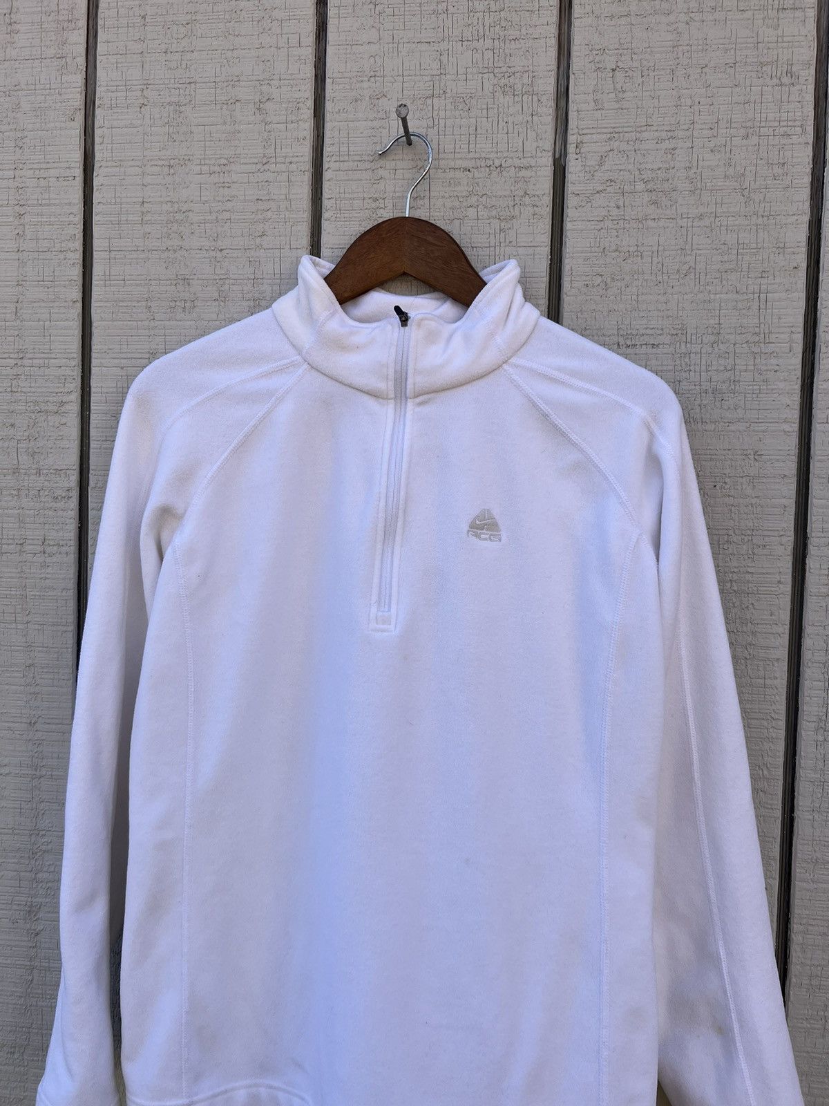 Nike × Nike ACG White Nike ACG Fleece Quarter Zip | Grailed