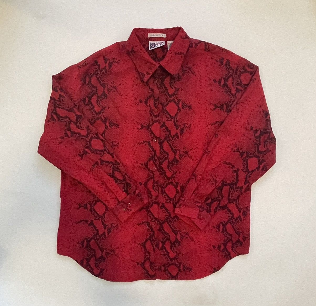 Versace × Vintage Red Snake Print | Grailed