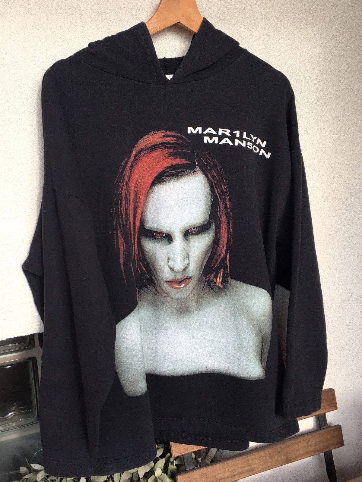 Vintage 1998 Marilyn Manson Mechanical Animals very rare band hoodie | Grailed
