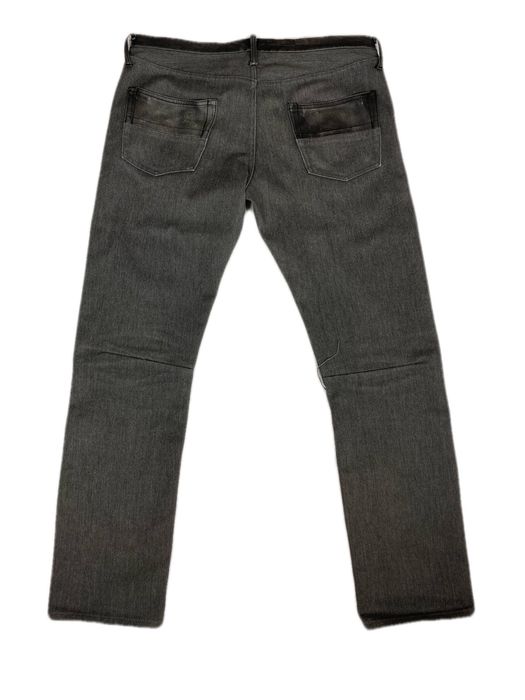 Undercover Undercover Grey Ripped Zipper Lightning Bolt Jeans | Grailed