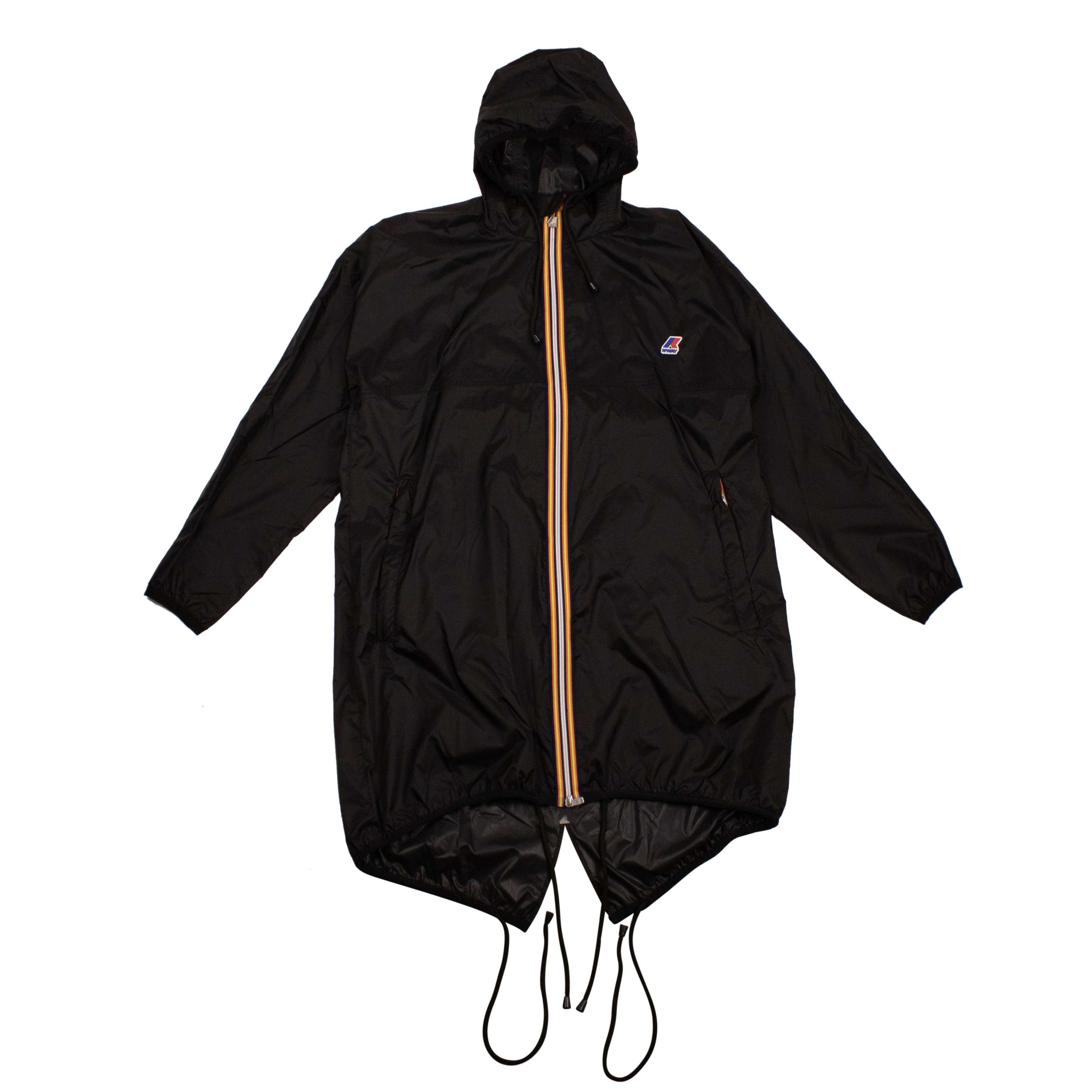 K Way NWT x K-WAY Black Logo Tailcoat Parka Jacket Size M $958 | Grailed
