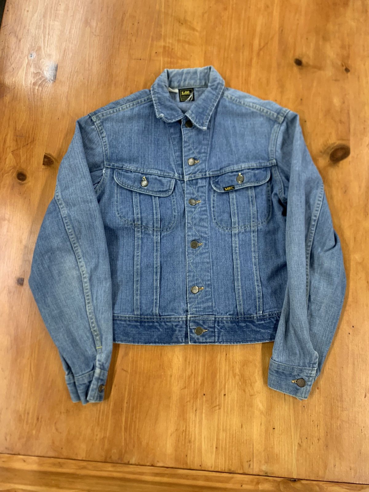 Vintage Vintage Lee Lemon Stitch Denim Jacket | Grailed