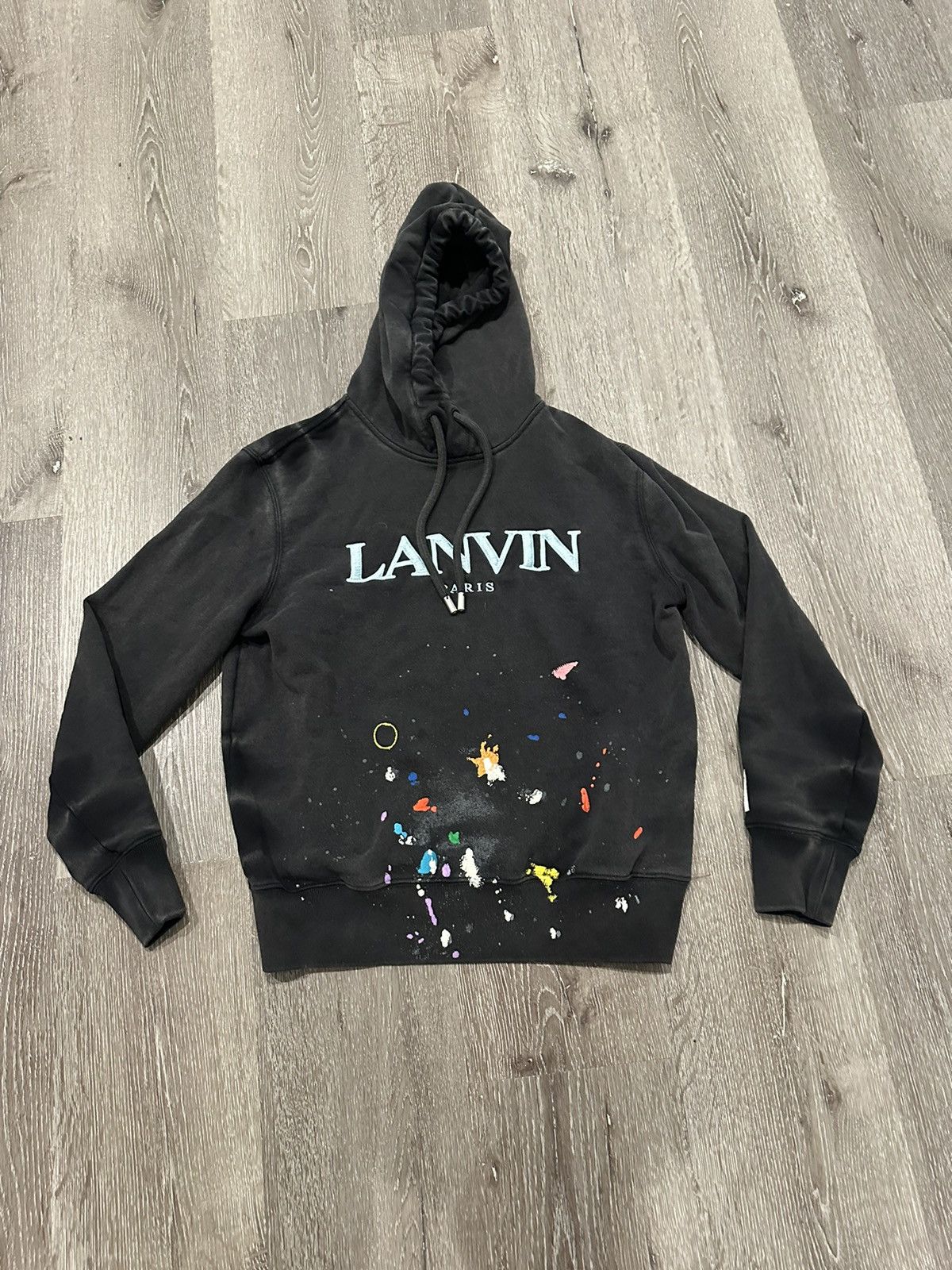 Gallery Dept. × Lanvin Lanvin x Gallery Dept Paint Splatter Hoodie ...