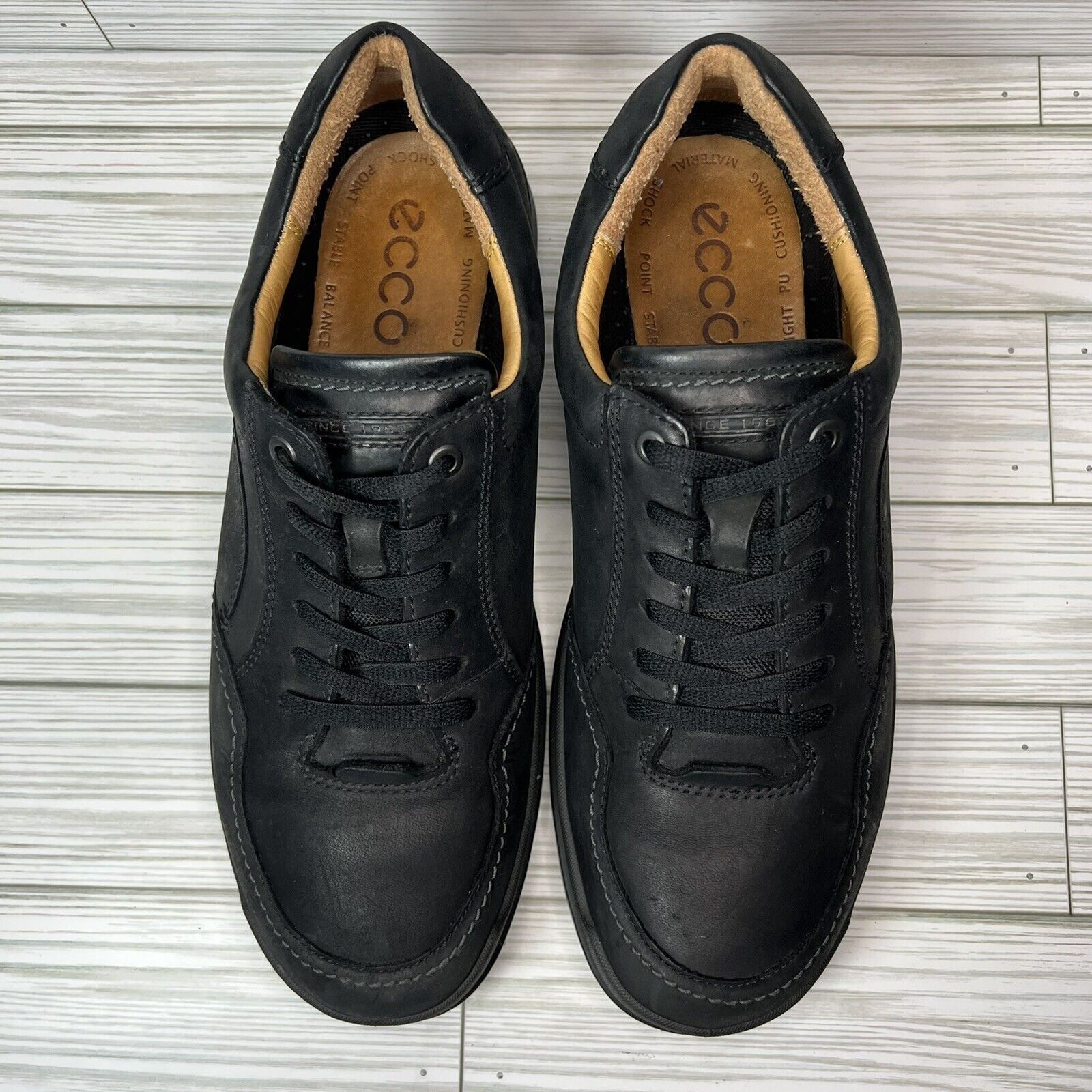 Ecco Ecco Mens Howell Tie Oxford Shoes Casual Black Leather Lace | Grailed