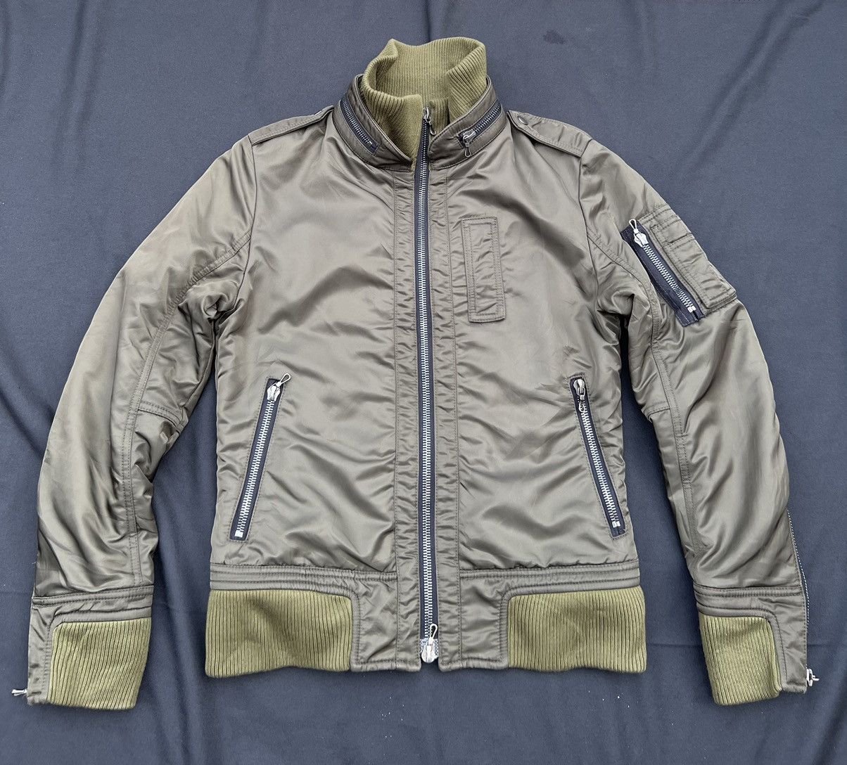 Military × Shellac Shellac Japan MA-1 Style Military Bomber Jacket ...