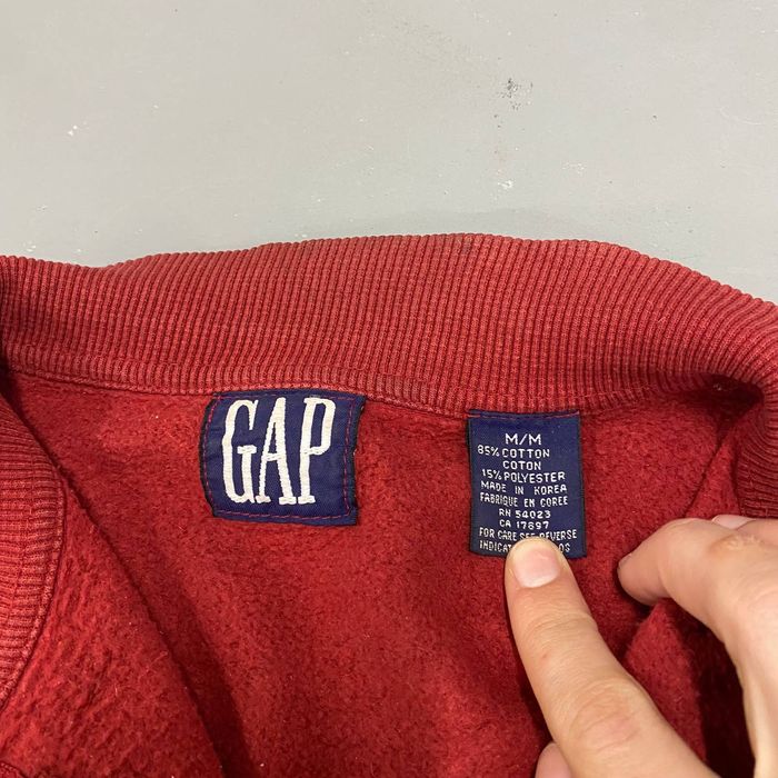 Gap 90s Red Gap Quarter Zip | Grailed