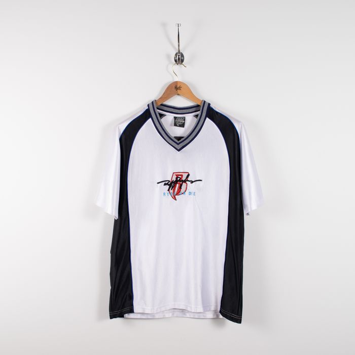 Vintage Vintage Ruff Ryders Ryde Or Die Logo Detail White Jersey | Grailed
