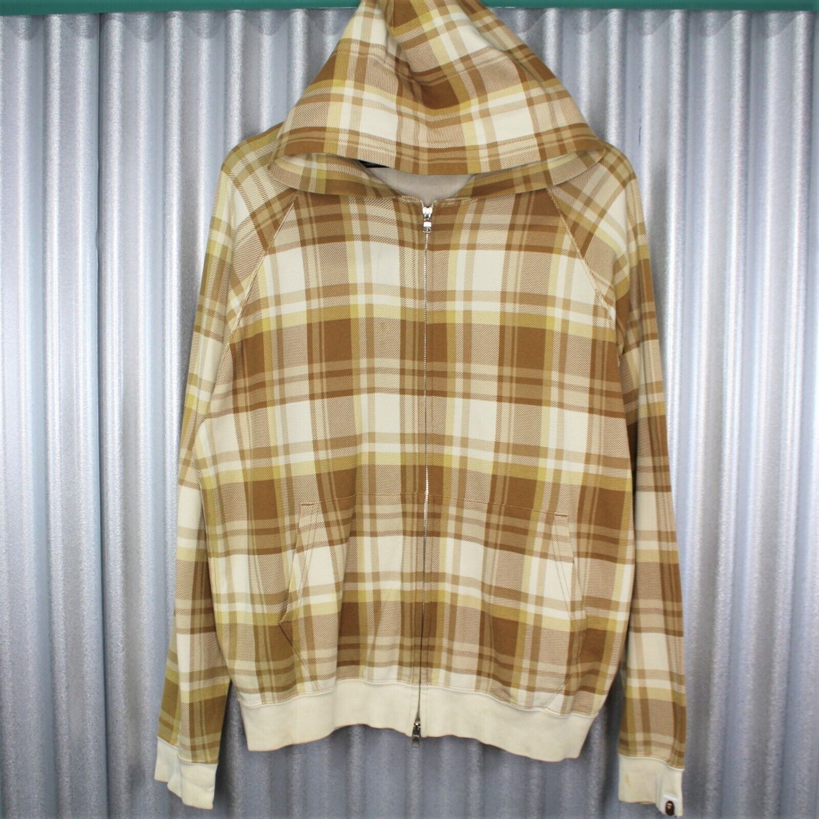 Bape A Bathing Ape Classics Plaid Pattern Full Zip Hoodie Jacket | Grailed