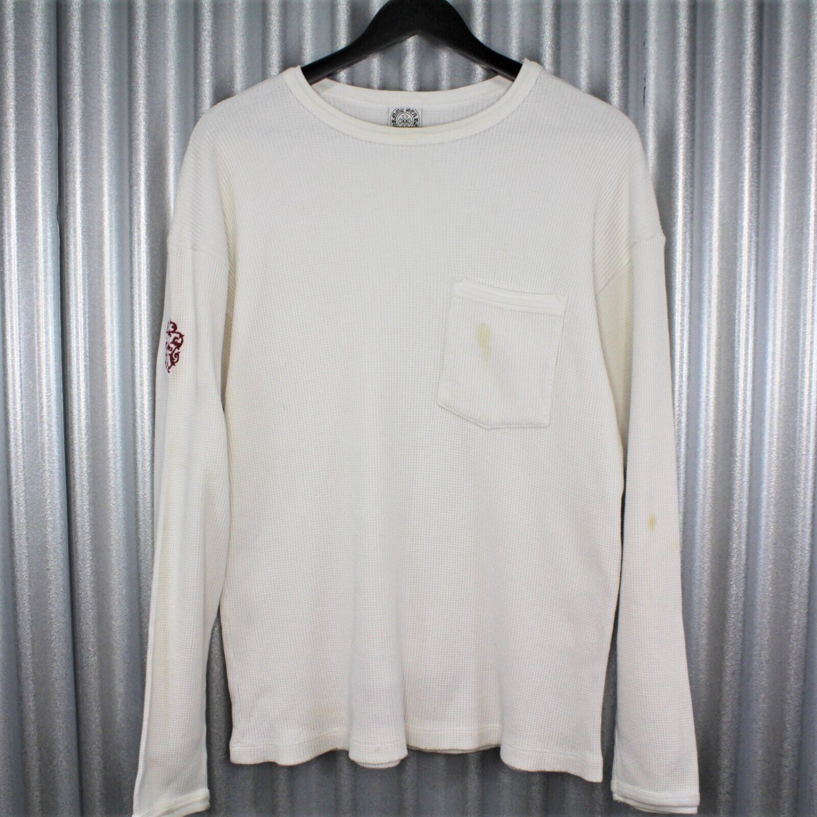 Chrome Hearts Vintage Chrome Hearts Waffle Knit Thermal Long Sleeve Shirt | Grailed