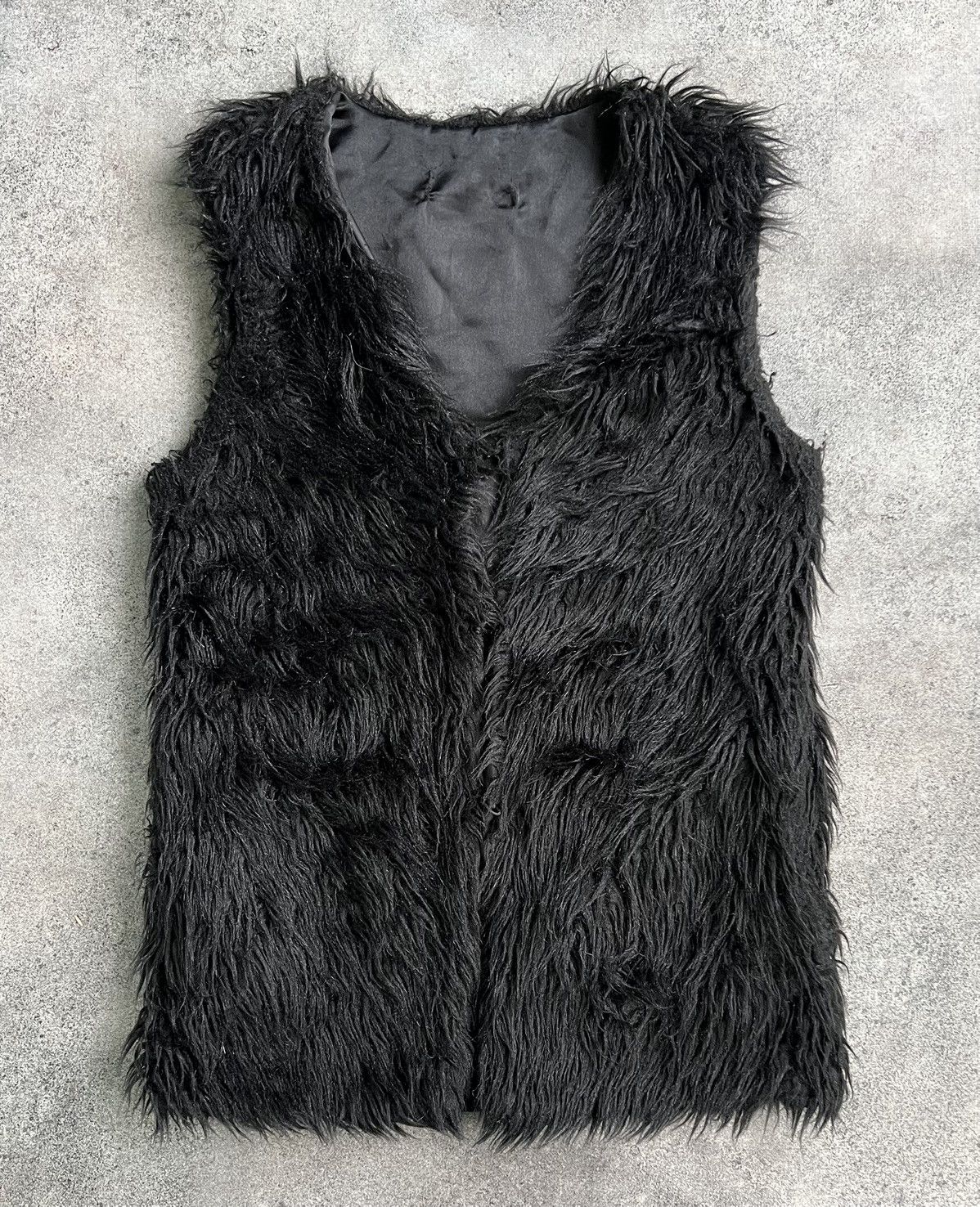 Vintage Japanese fuzzy vest | Grailed