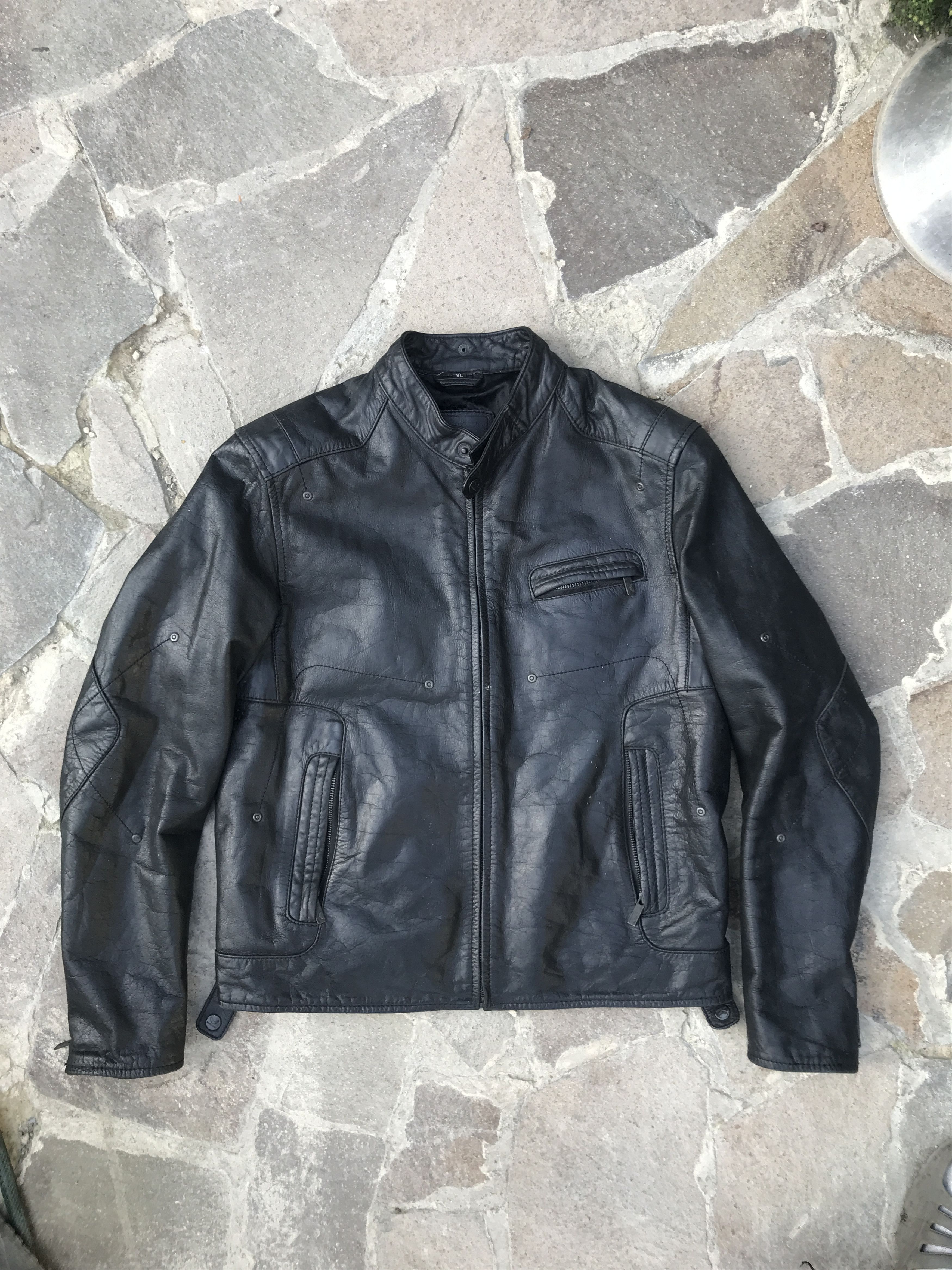 Genuine Leather × Leather Jacket × Vintage Vintage Leather Jacket Biker ...