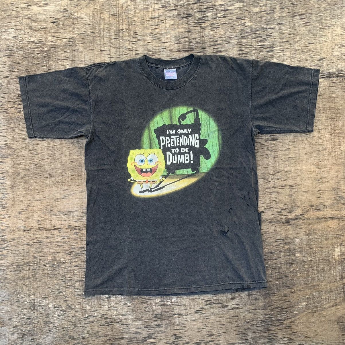 Vintage Vintage 90s Distressed Spongebob Tshirt | Grailed