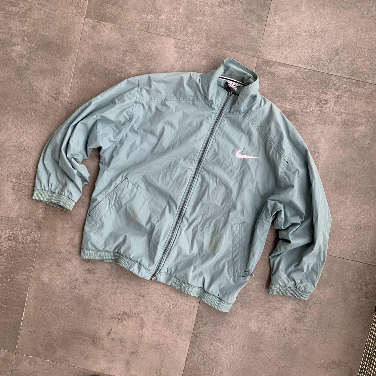 Nike × Streetwear × Vintage Nike vintage light jacket Swoosh L 90s ...