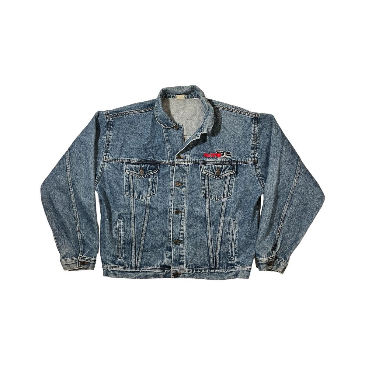 Vintage 90s Pulp Fiction Denim Jacket | Grailed