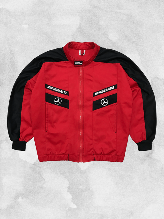 Vintage MERCEDES-BENZ Vintage Bomber Jacket Lola 90s Rare Nascar F1 ...
