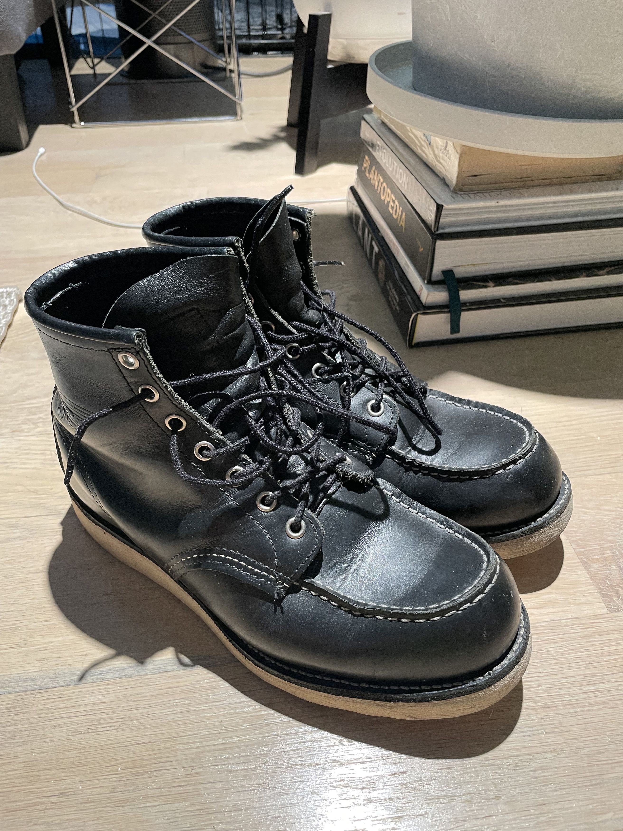 Red Wing RARE Red Wing Japan 8179 Moc Toe Black Chrome *JAPAN* | Grailed