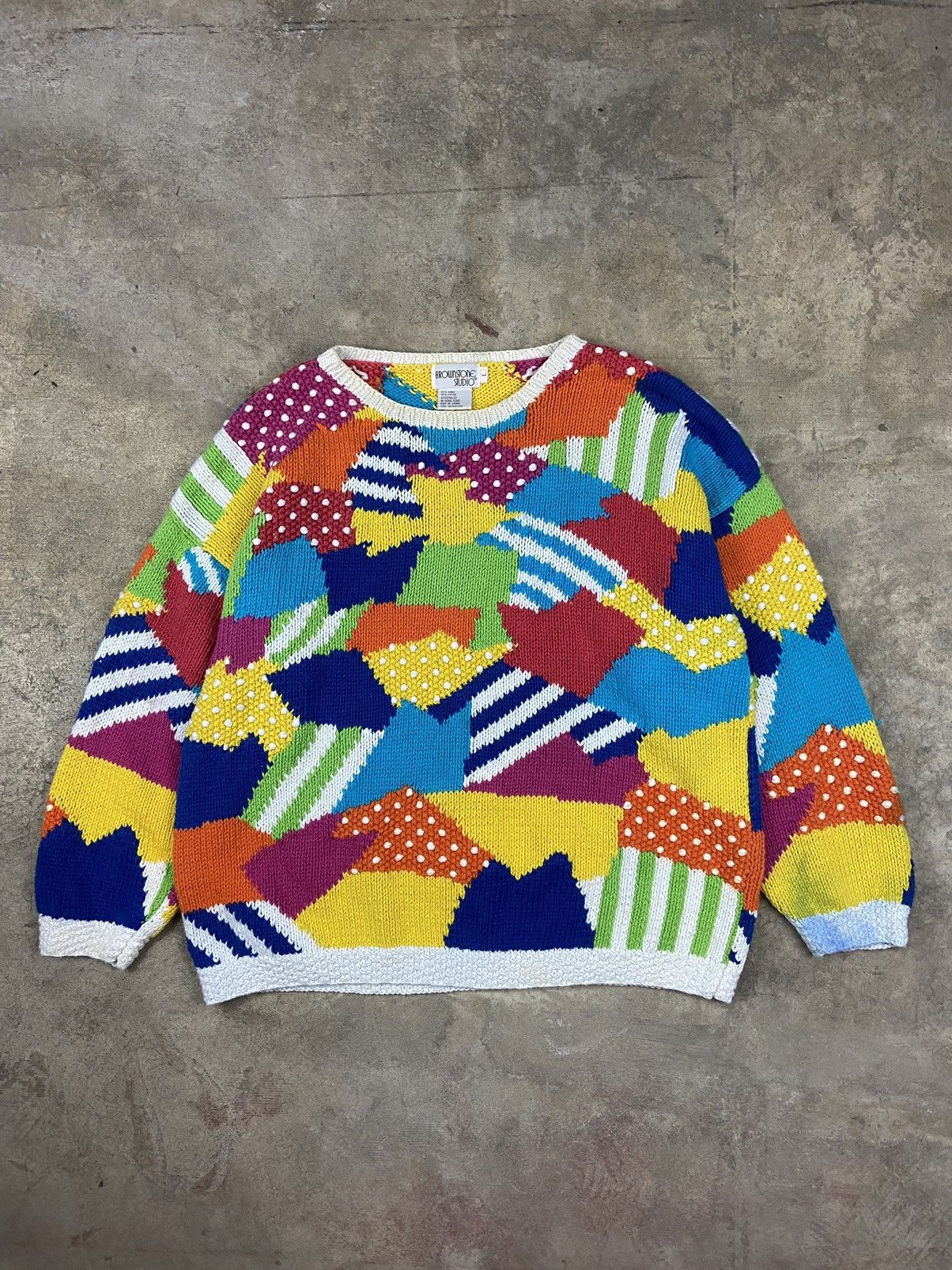 Vintage Insanely beautiful 90s colorful pattern sweater | Grailed