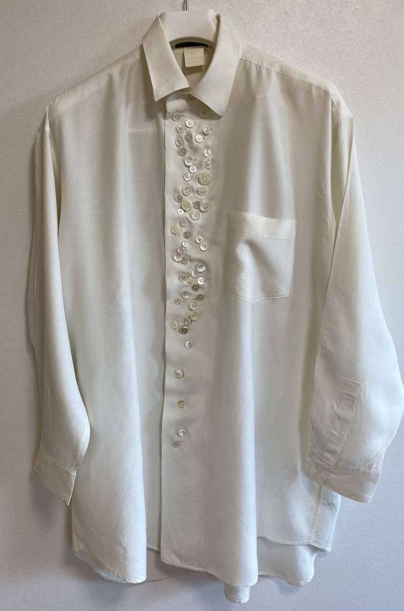 Yohji Yamamoto RARE Yohji Pour Homme Multiple buttons silk/rayon shirt ...
