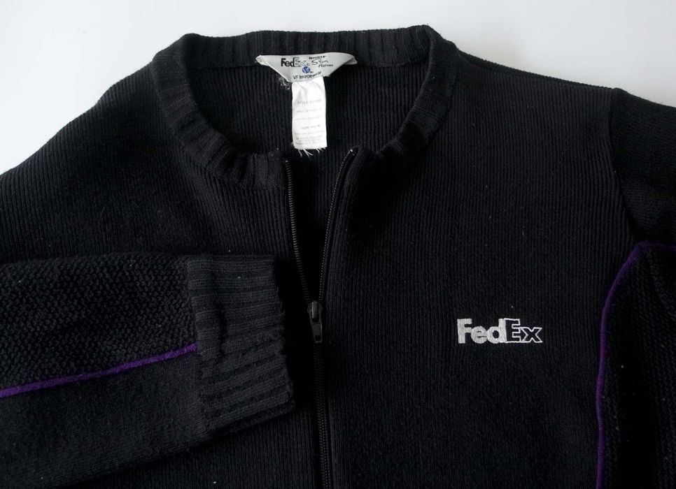 Other Fedex Sweater Stan Herman 100% Acrylic Zip Uniform Size M | Grailed
