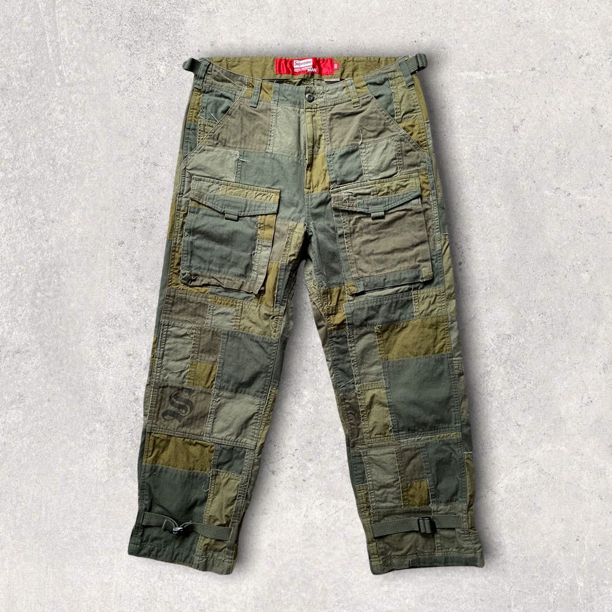 Comme des Garcons × Junya Watanabe × Supreme Supreme x Junya Watanabe CDG Patchwork Cargo Pants ...