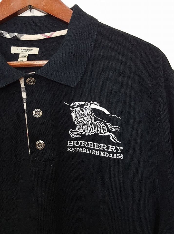 Burberry MADE IN TURKEY Burberry London Black Longsleeve Shirt Size XL ...