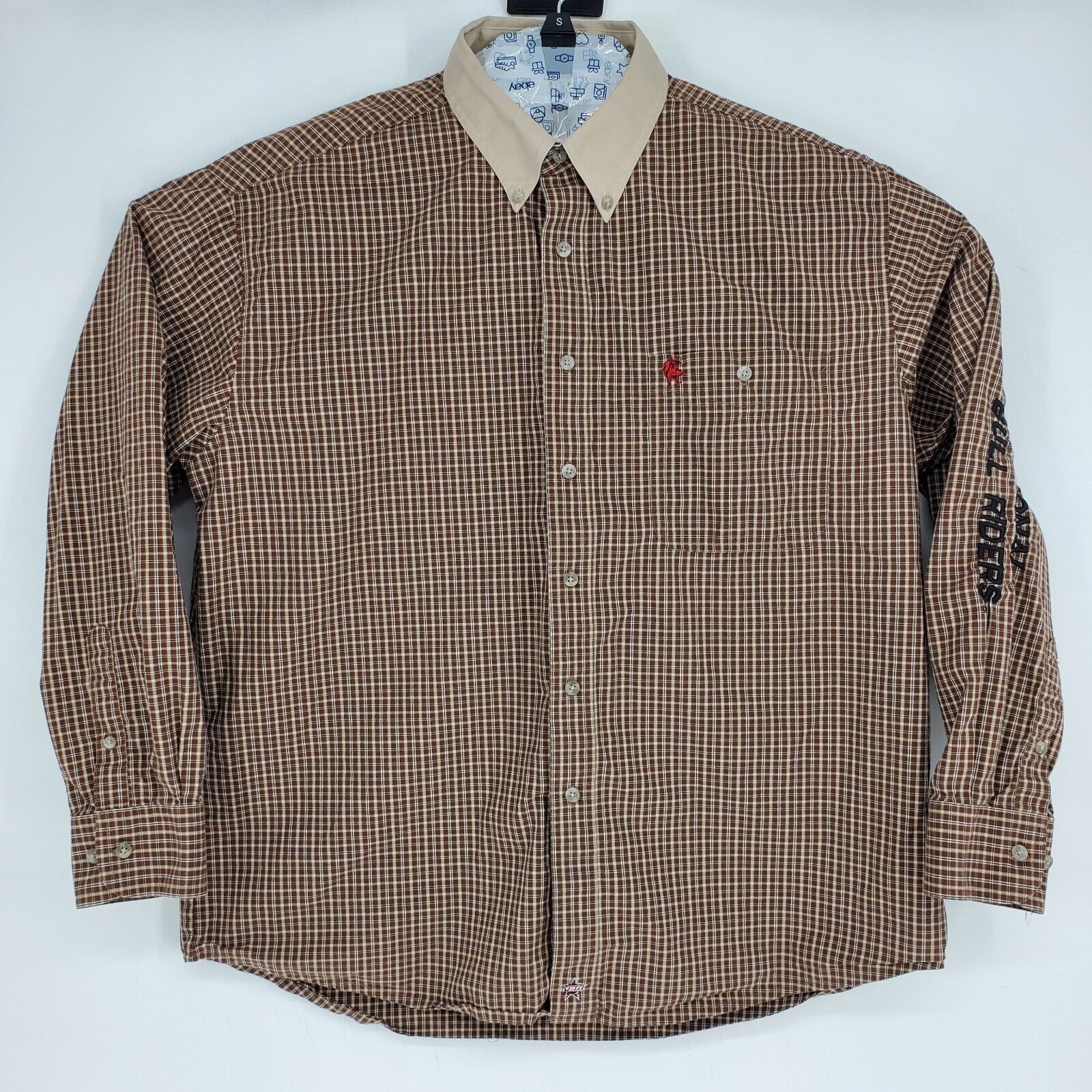 Wrangler Wrangler PBR Button Up Shirt Mens Extra Large Long Sleeve ...