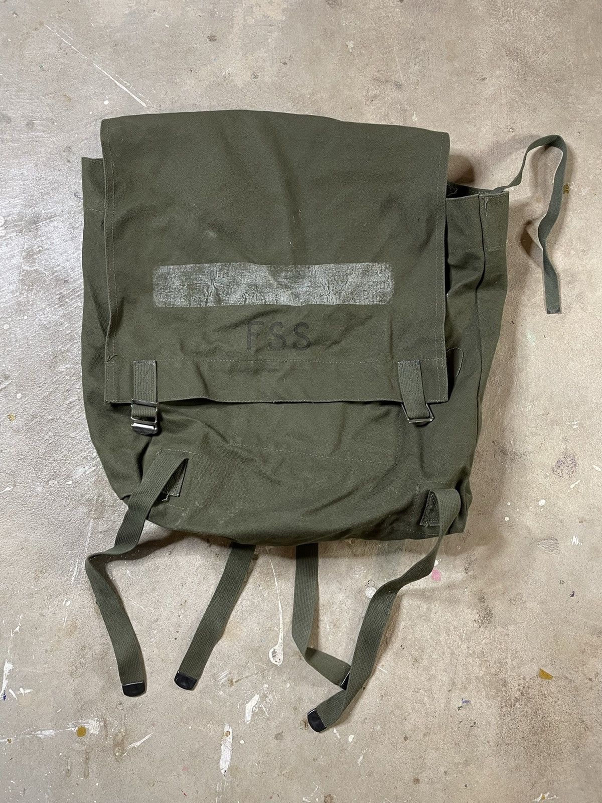 Vintage Vintage US Army FSS Forest Service Canvas Backpack | Grailed