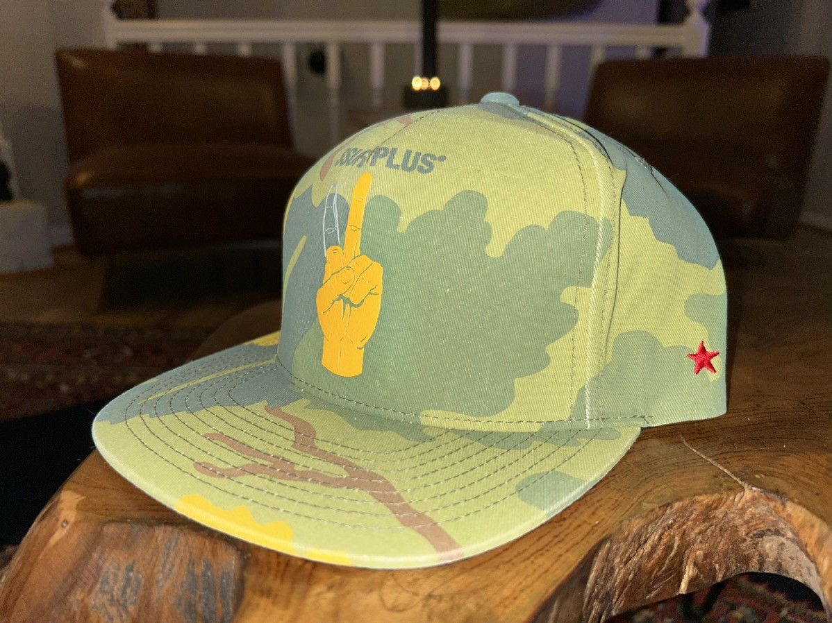 SSUR SSUR PLUS “One finger peace sign” Snap Back Hat | Grailed