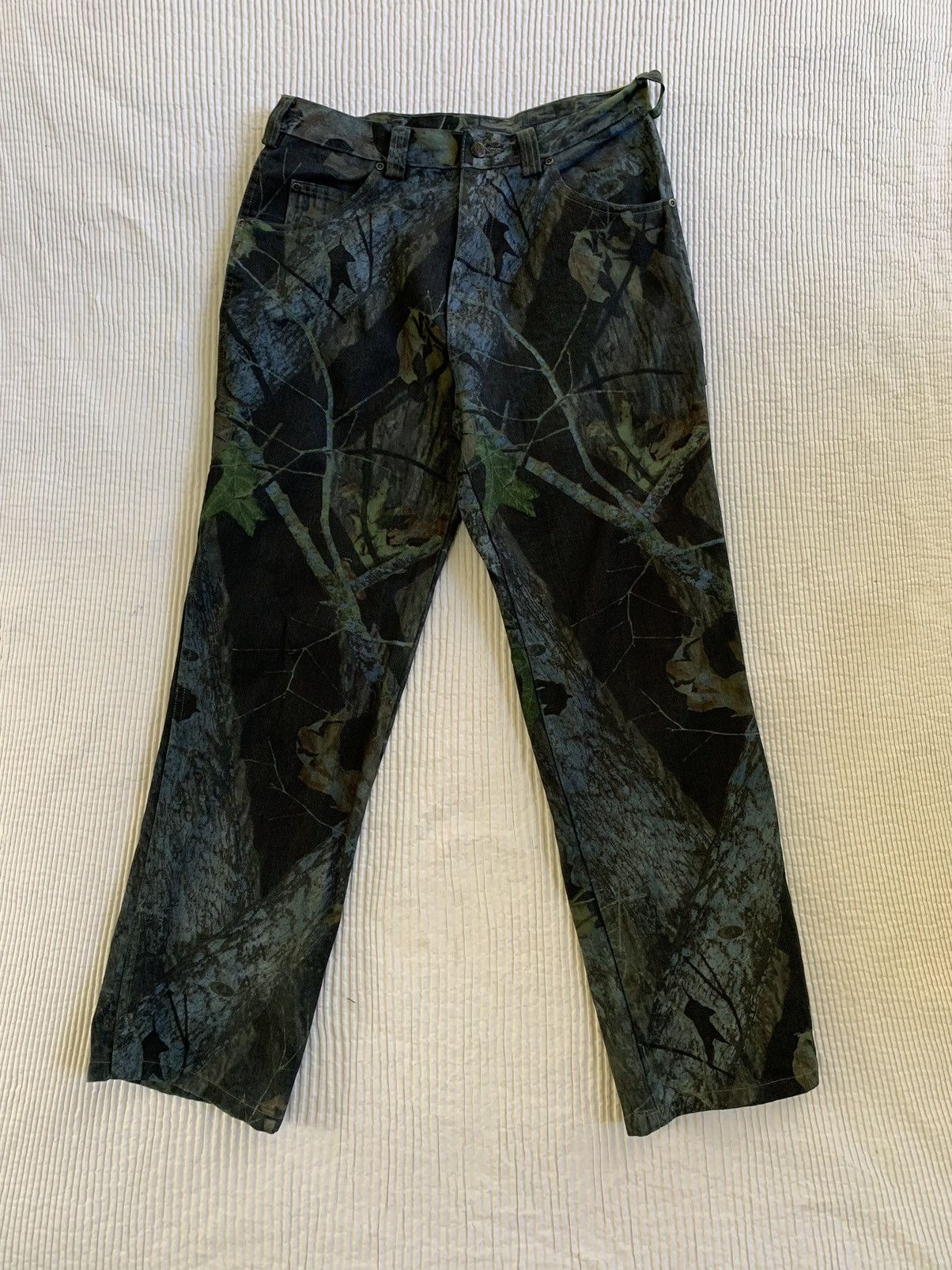 Camo × Japanese Brand × Vintage Indigo Realtree Denim Pants | Grailed