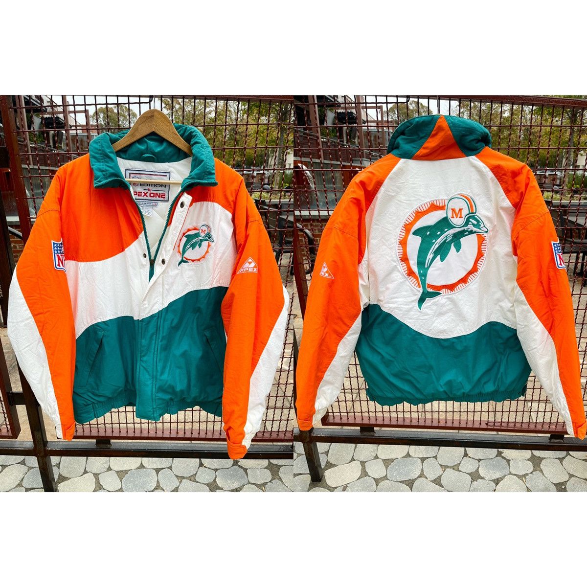 Apex 90’s Vintage APEX “MIAMI DOLPHINS” Puffer Jacket | Grailed
