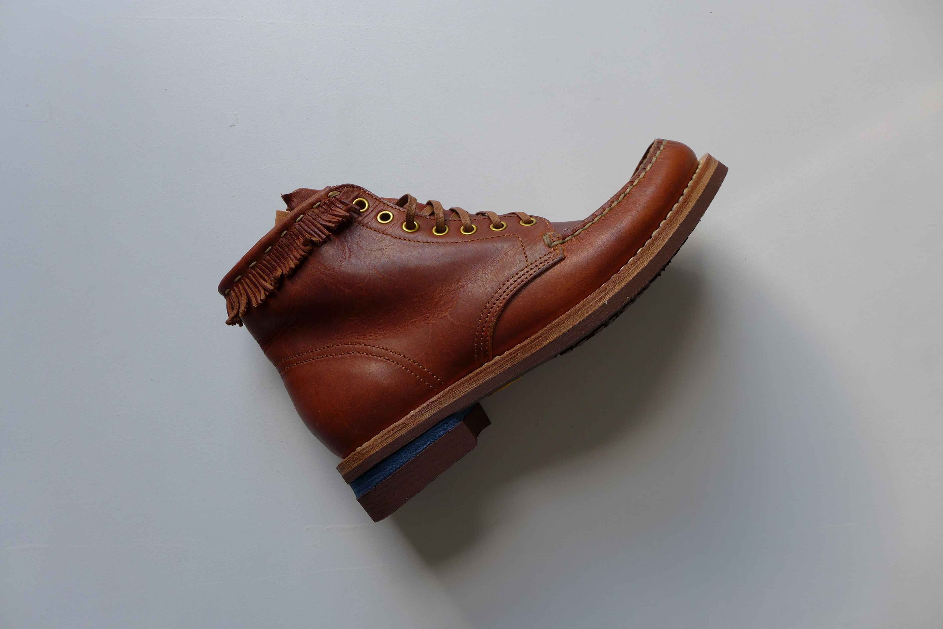 Visvim Visvim FW16 Blackfoot MocToe Boots-Folk -- Brown Leather | Grailed