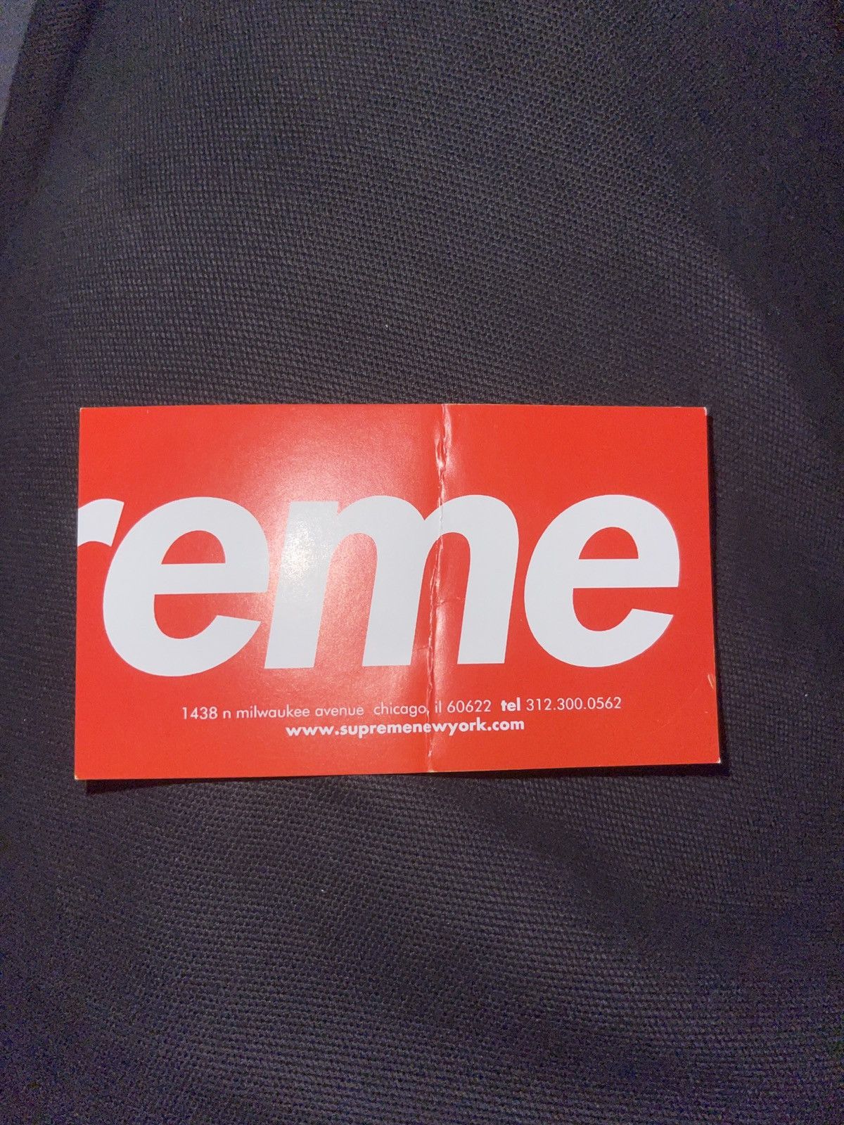 Supreme NEW RARE SUPREME CHICAGO BUSINESS CARD | Grailed