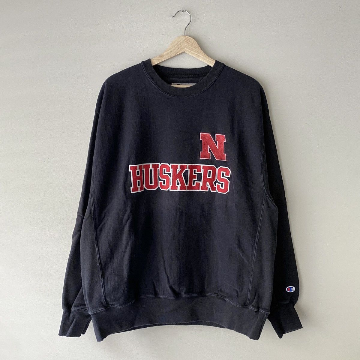 Champion × Nebraska × Vintage Champion Reverse Weave Nebraska Crewneck ...