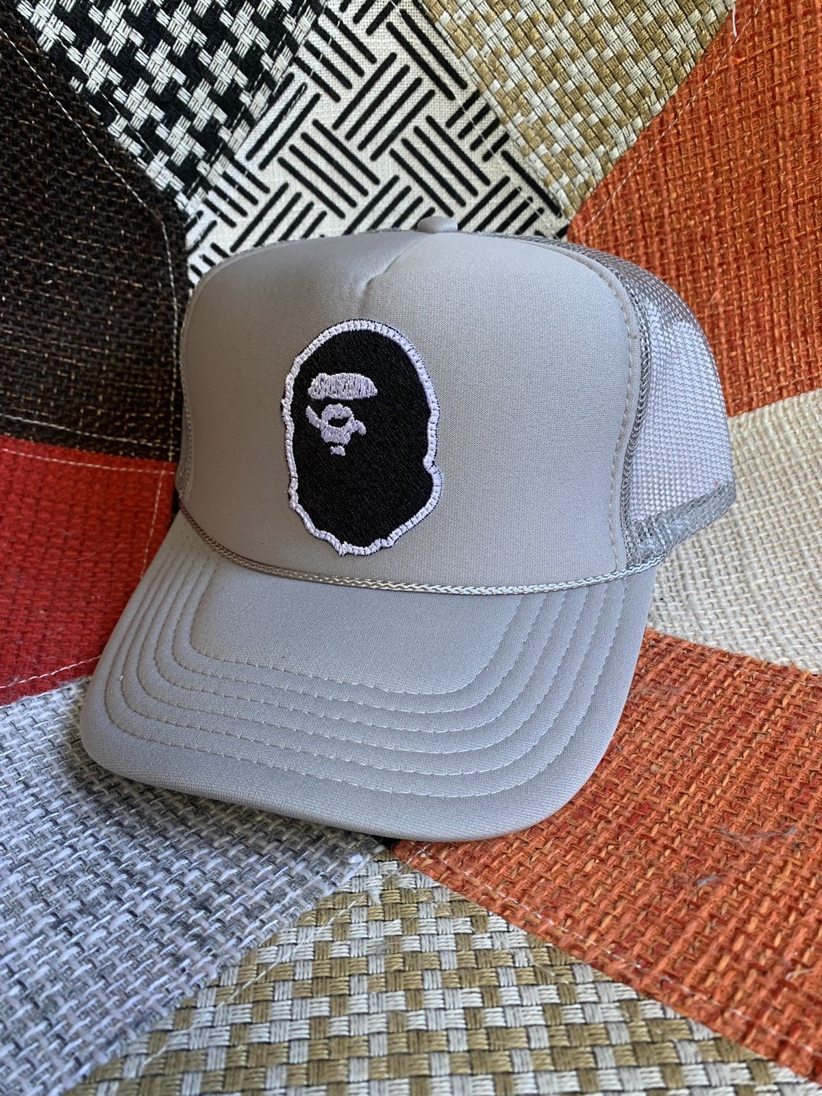 Streetwear Custom Made Bape Trucker Hat | Grailed