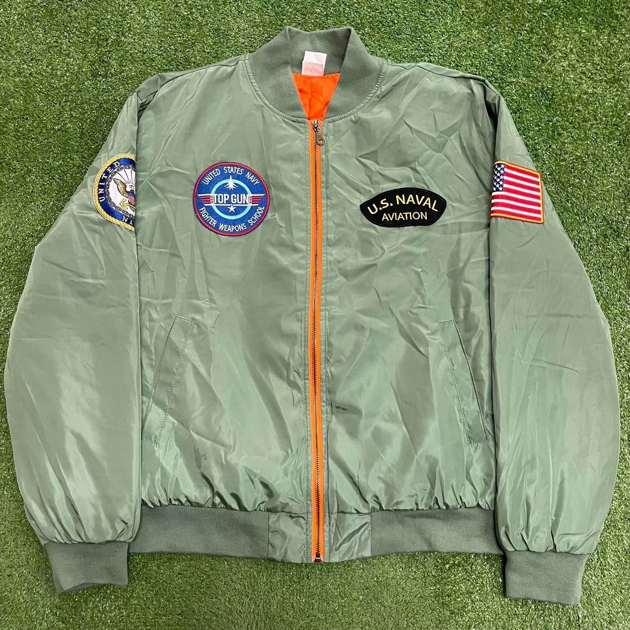 Military × Vintage Top Gun Navy Bomber Nylon Jacket | Grailed