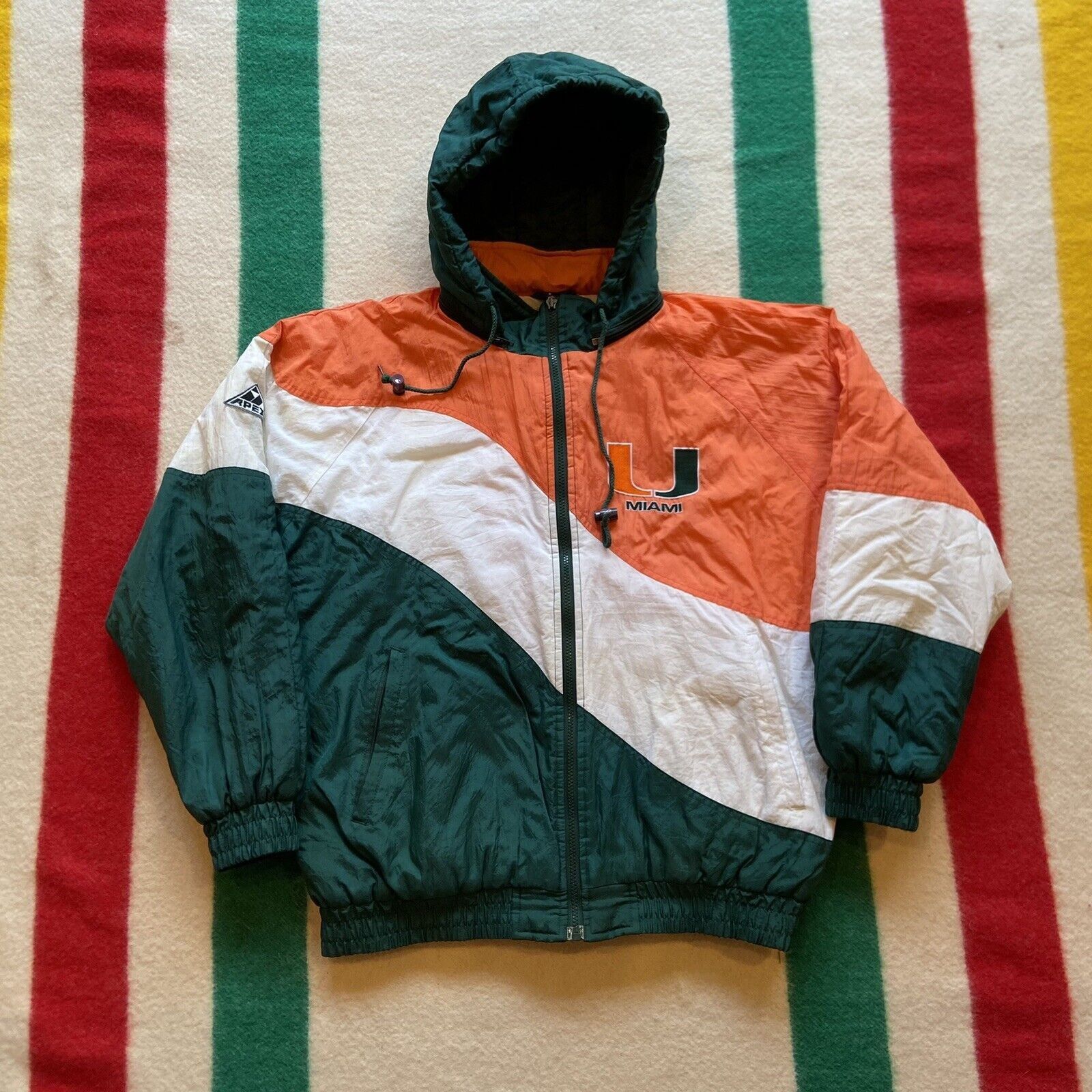 Vintage Vintage Miami Hurricanes Apex One Puffer Jacket | Grailed