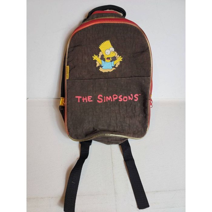 The Simpsons Vintage Bart Simpson The Simpsons Youth Backpack 90s VTG ...