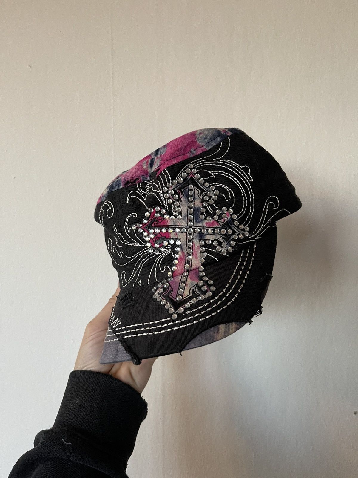 Archival Clothing × Streetwear × Vintage Y2K KB Ethos Bedazzled Hat ...