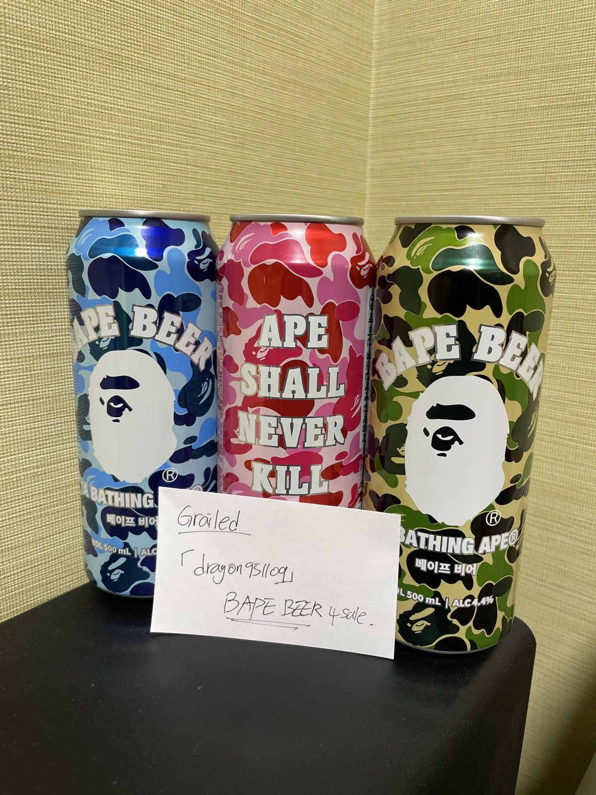 Bape BAPE beer rare & exclusive in Korea (Can only) | Grailed