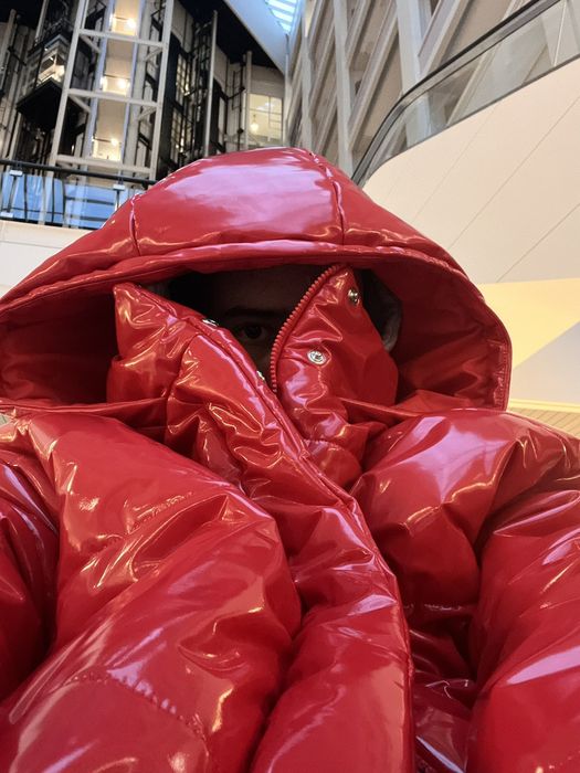 Adidas Adidas X Ivy park Red Faux-Latex Jacket | Grailed