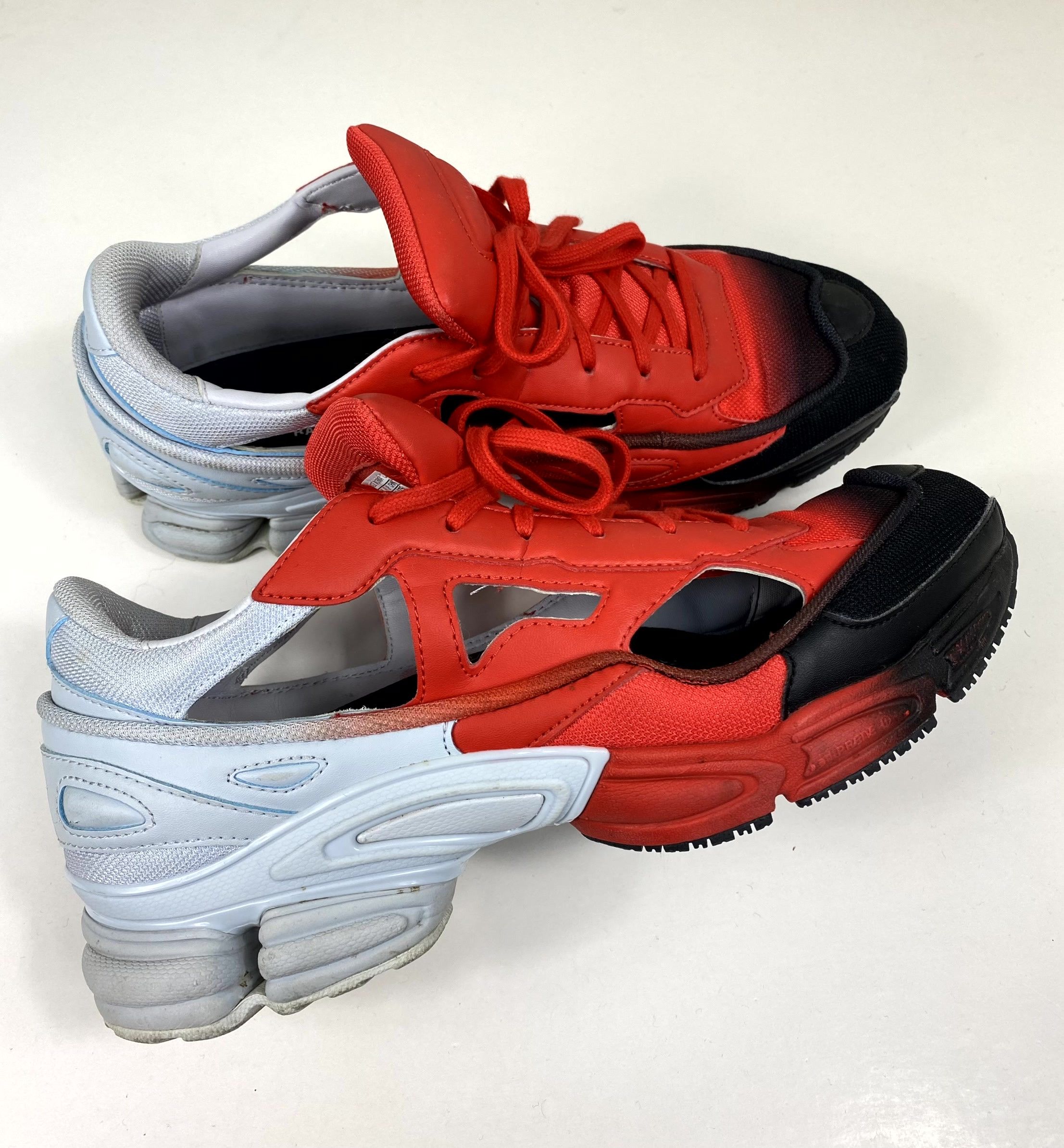 Adidas × Raf Simons Raf Simons x Adidas Ozweego Replicant Red Halo Blue ...