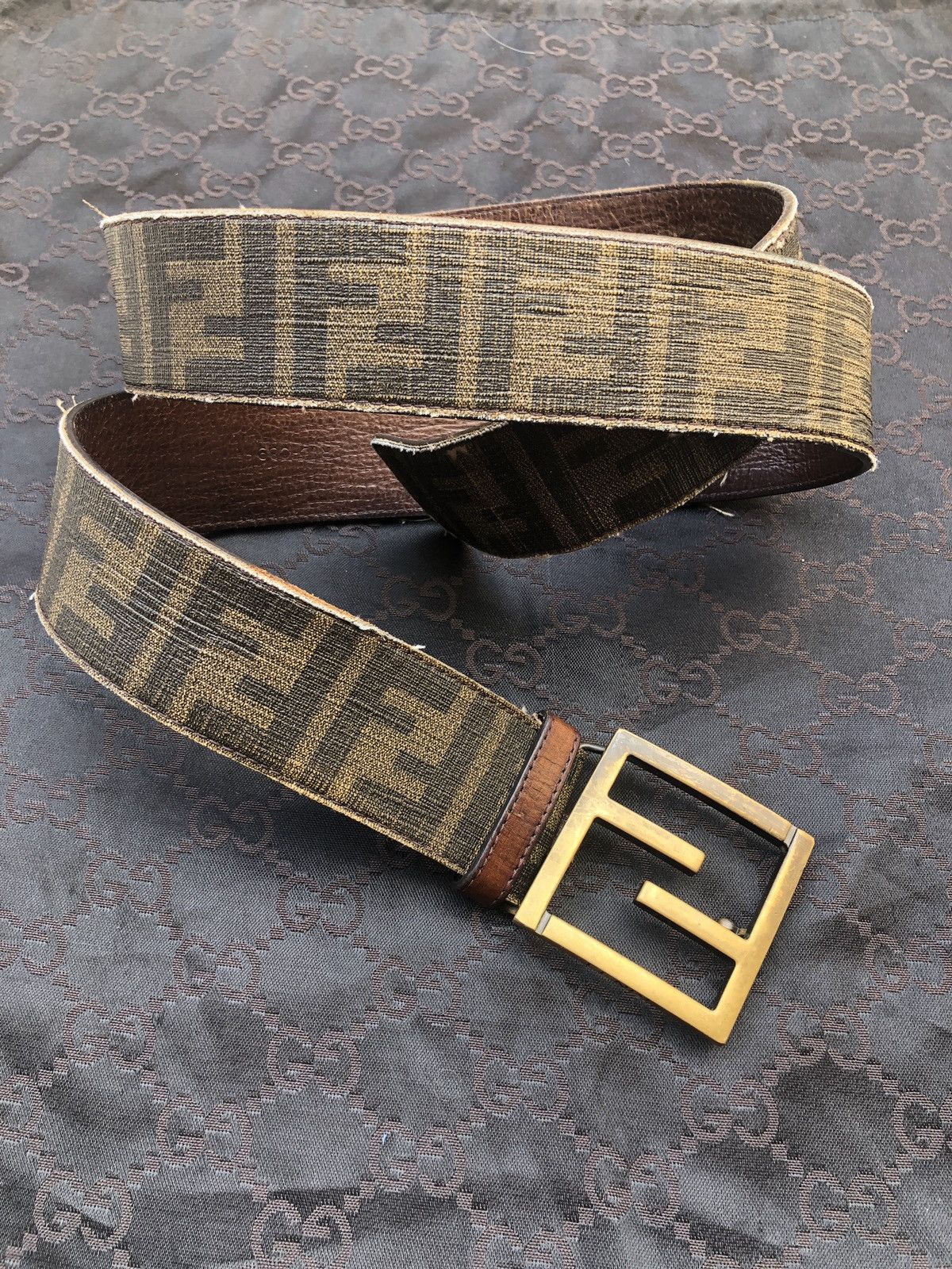 Vintage Fendi Monogram belt | Grailed