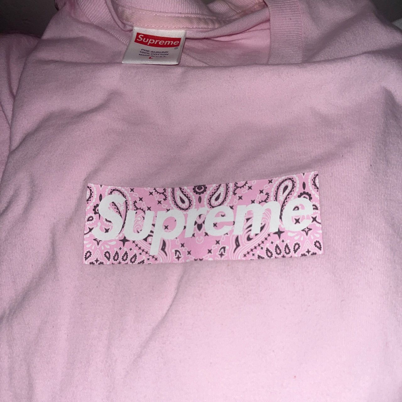 Supreme Supreme Pink Bandanna Boxlogo | Grailed