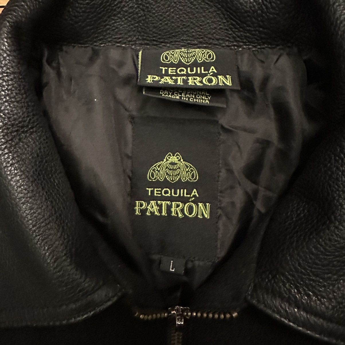 Vintage Patron Tequila Leather Wool Leatherman Varsity Jacket | Grailed